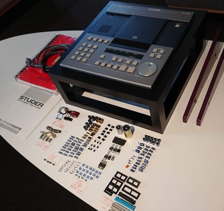 製造番号5千番台のSTUDER A730 CDプレーヤーのレストア整備